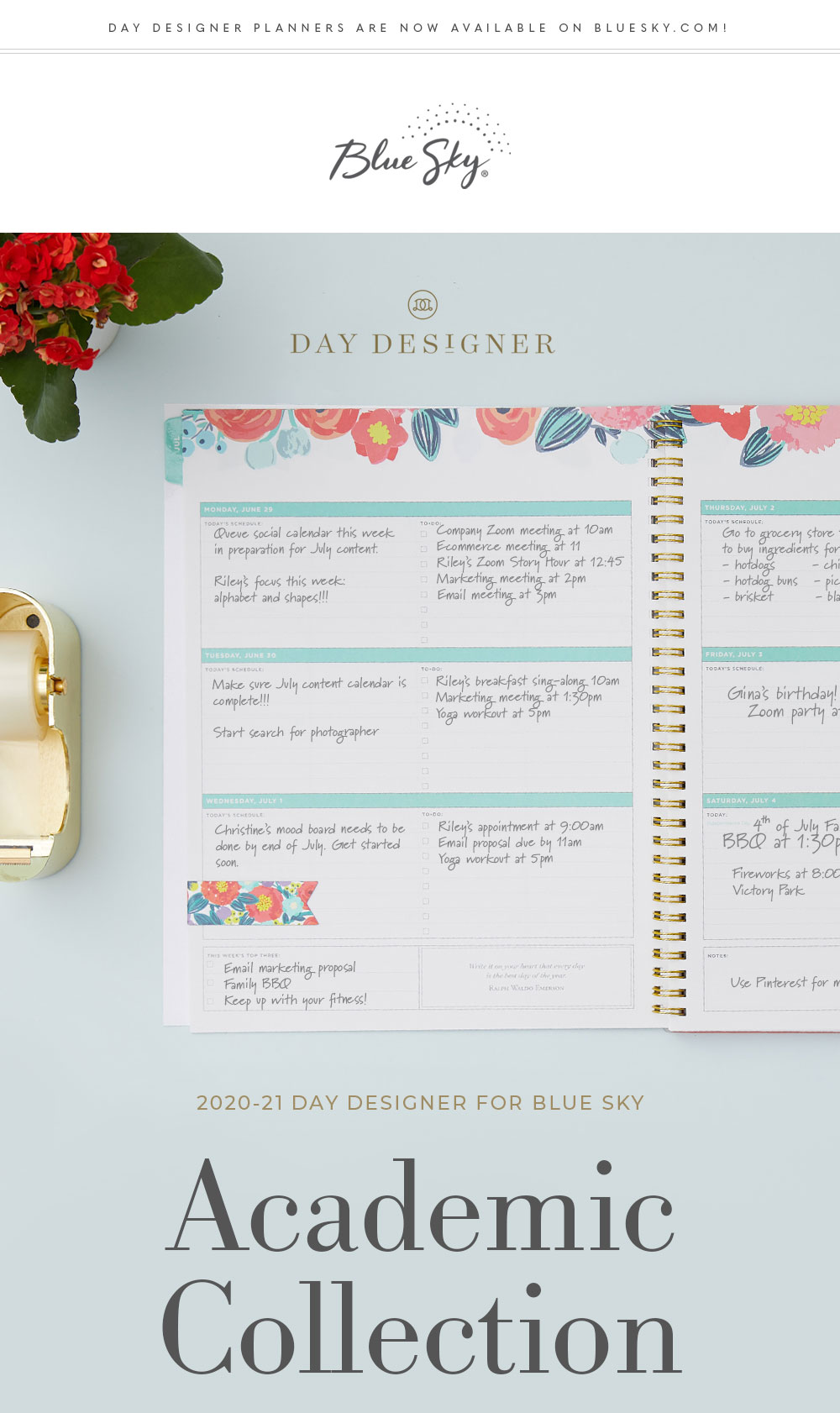 Blue Sky Day Designer Planners Are Now Available On Bluesky Milled Blue Sky Day Designer Planners Are Now Available On Bluesky Milled