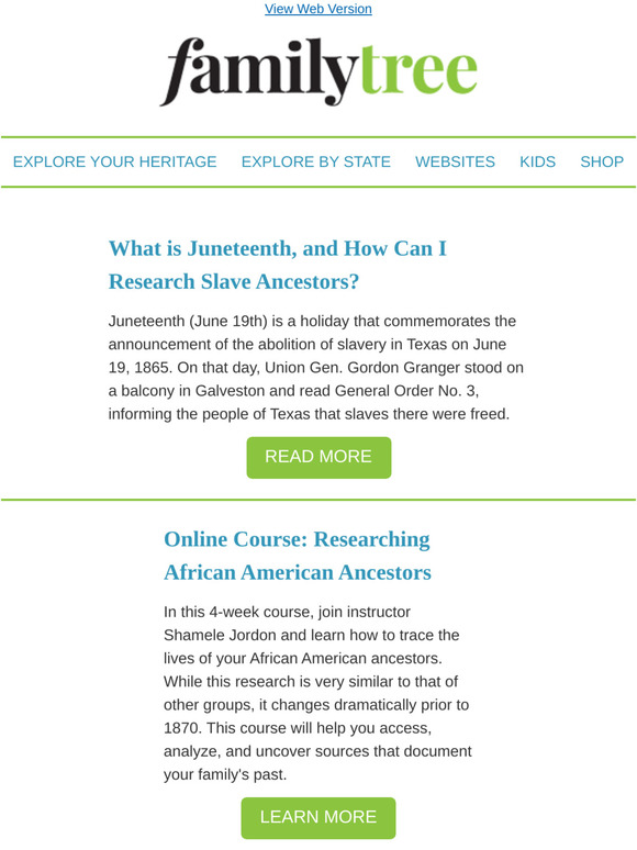 Family Tree Magazine: Celebrate Your African American Ancestors This ...