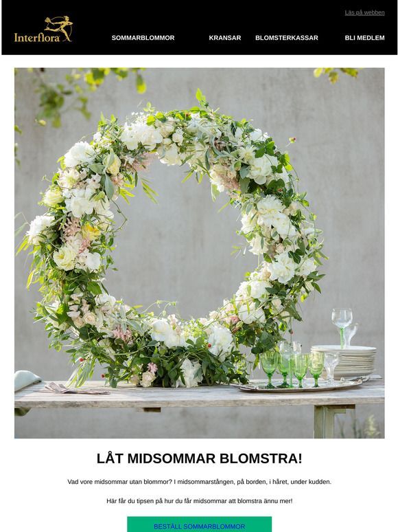Interflora: Allt du behöver för en blomstrande midsommar! | Milled