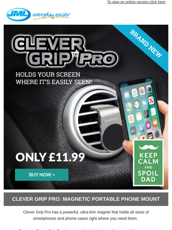 JML: Holds your screen where it’s easily seen | Milled