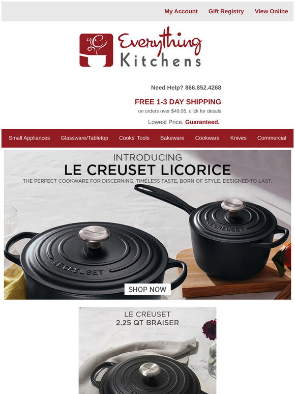 Everything Kitchens: Introducing Le Creuset Licorice & Stone! | Milled