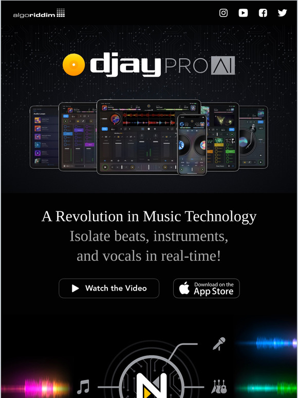djay: Algoriddim News: Introducing djay Pro AI - World’s First Real ...