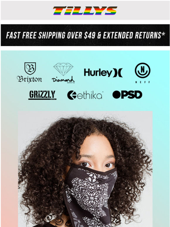 Tilly's: Face Coverings 😷 From Your Favorite Brands | Milled