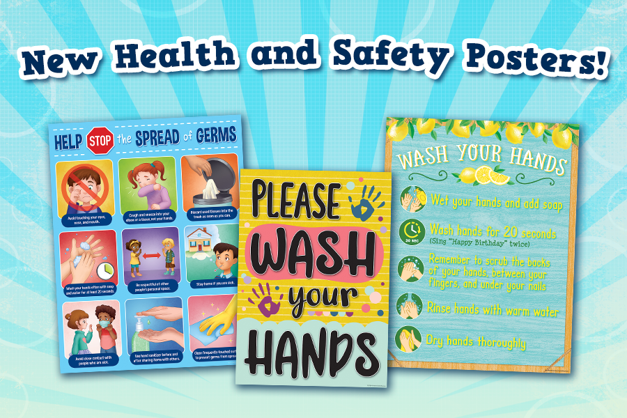 Teacher Created Resources: NEW Health & Safety Posters: Perfect Visual ...