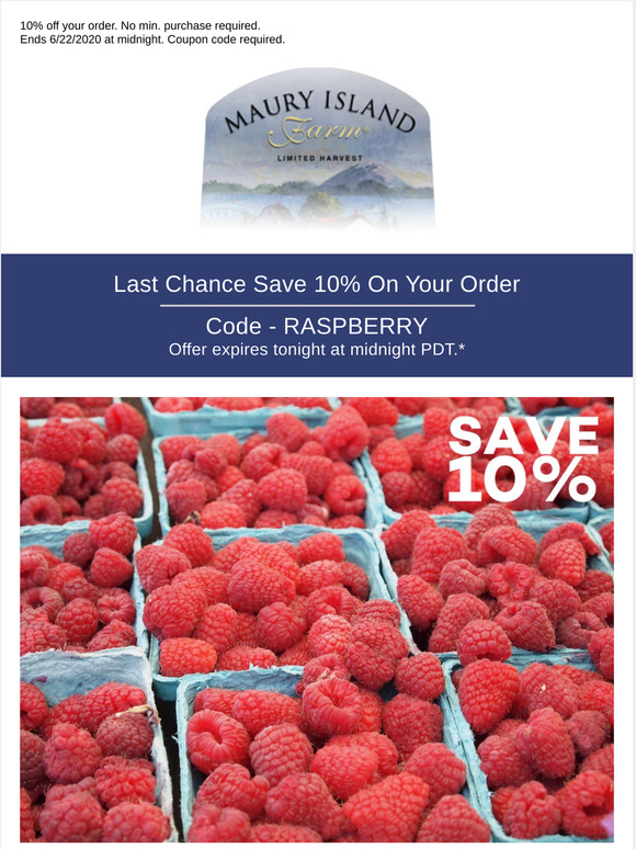 Maury Island Farm: Last Chance to Save 10% | Milled