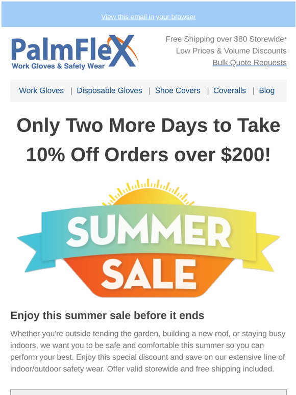 PalmFlex: Last 2 Days - Take 10% Off Orders over $200 | Milled