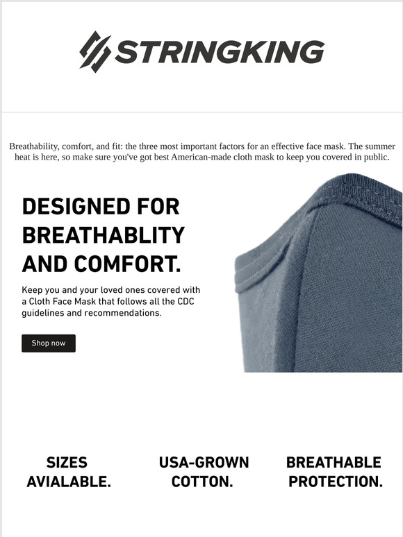 StringKing: The best Cloth Face Mask for the summer heat. | Milled