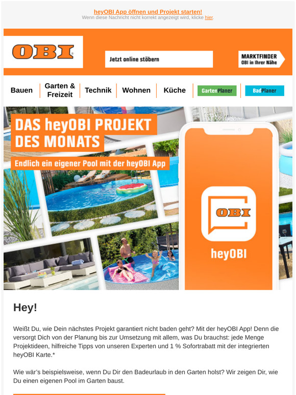 OBI: Unser heyOBI Projekt des Monats sorgt für erfrischendes Nass | Milled