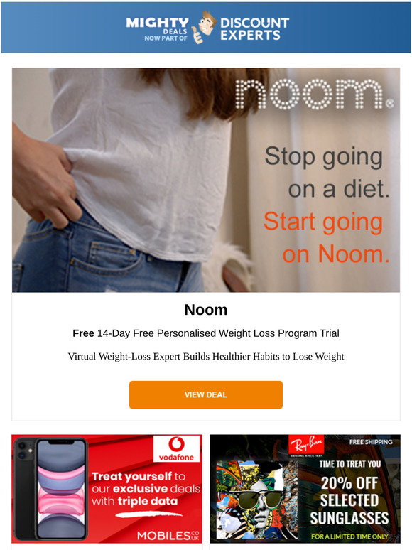 Mighty Deals: NOOM 14-Day Health Program Trial | iPhone 11 with 48GB ...