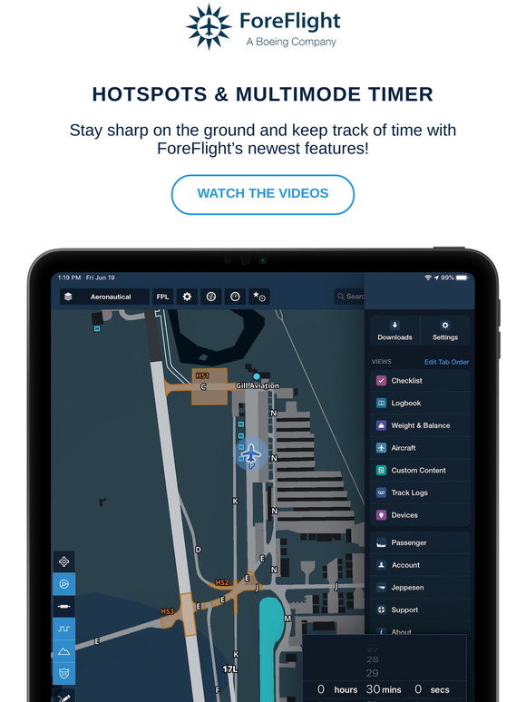 ForeFlight: New Airport Hotspots, a Multimode Timer, & More in ...