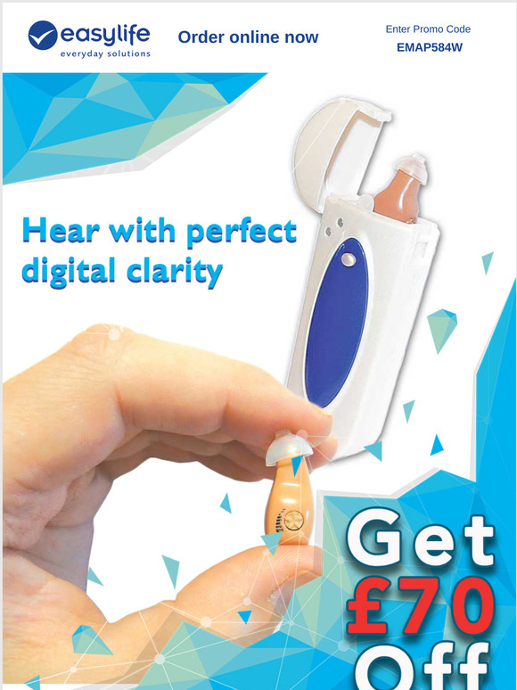 Easylife: Get Sharper Hearing Today 🕪 Now Only £129.99 🕪 Mini ...