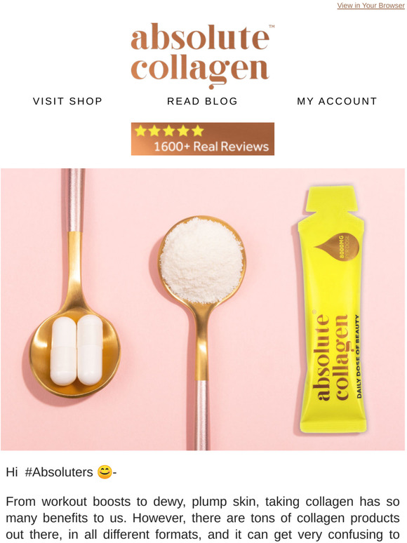 Absolute Collagen: Collagen Liquid, Powder or Pills? What to choose ...