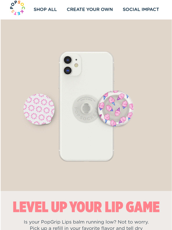 PopSockets: PopGrip Lips Refills in ALL THE FLAVORS | Milled