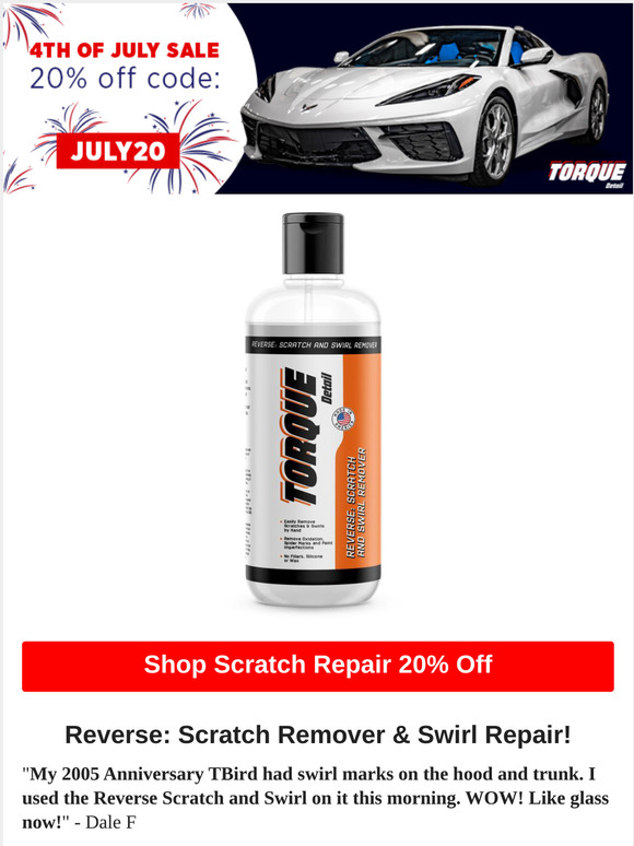 Torque Detail: Remove your Swirl Marks and Car Scratches (20% off) | Milled