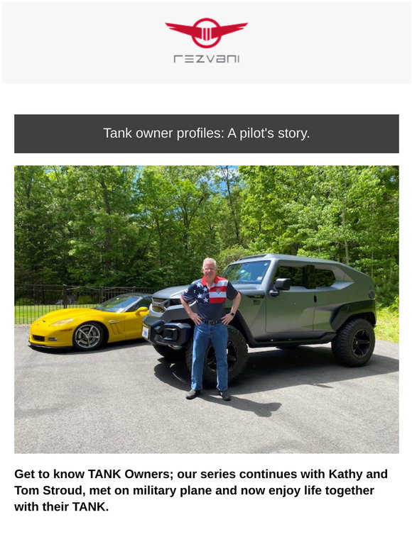 Rezvani Motors: Tank Owner Profile: Kathy and Tom Stroud | Milled
