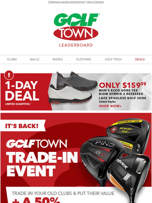 Golf Town: Upgrade your clubs today with our Trade-In Event! | Milled