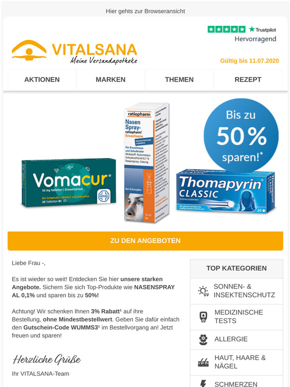 Vitalsana Versandapotheke: Alles Gute zum Muttertag! | Milled