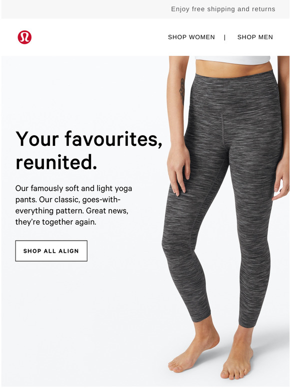 lululemon: Meet the latest pattern for Align | Milled