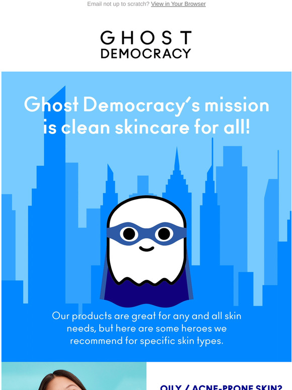 Ghost Democracy: Superhero Skincare 🦸 🦸‍♂️ | Milled