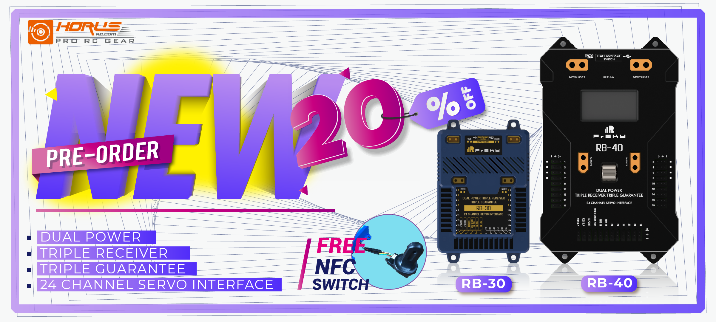 Horus RC: HorusRC FrSky New Redundancy Bus PRE-ORDER 20% OFF | Milled