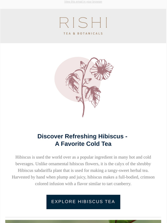 Rishi Tea: Cold & Refreshing Hibiscus Teas | Milled