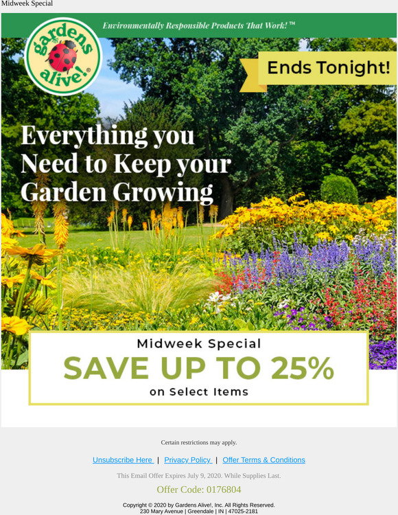 Gardens Alive: Keep your garden looking great! | Milled