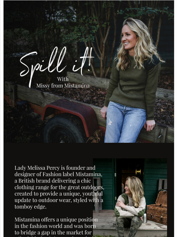 Neely & Chloe: Spill it! with Lady Melissa Percy | Milled