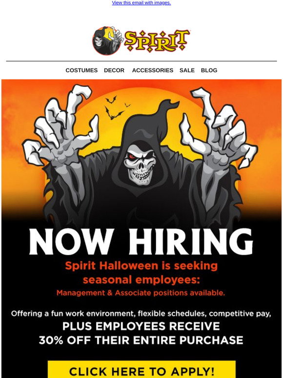 Spirit Halloween: 👻 Spirit Halloween is hiring! | Milled