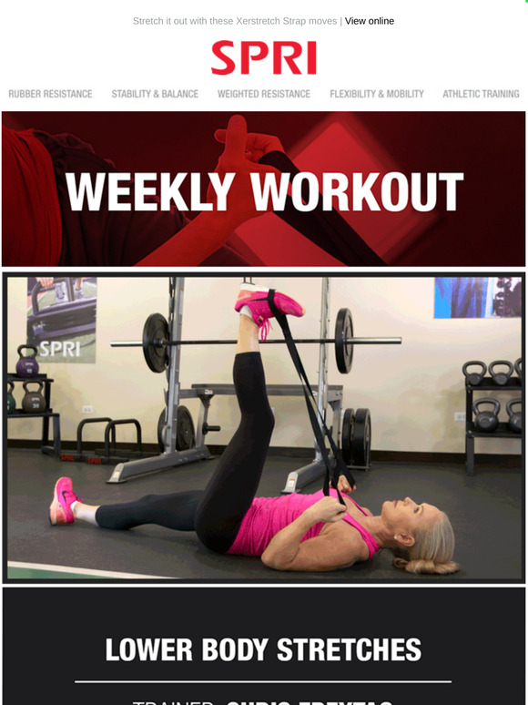 SPRI: Your weekly workout is here: Lower Body Stretches | Milled