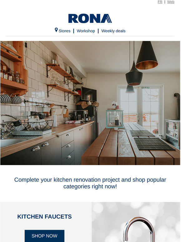 RONA: Kitchen project recipe : 4 ingredients to add | Milled