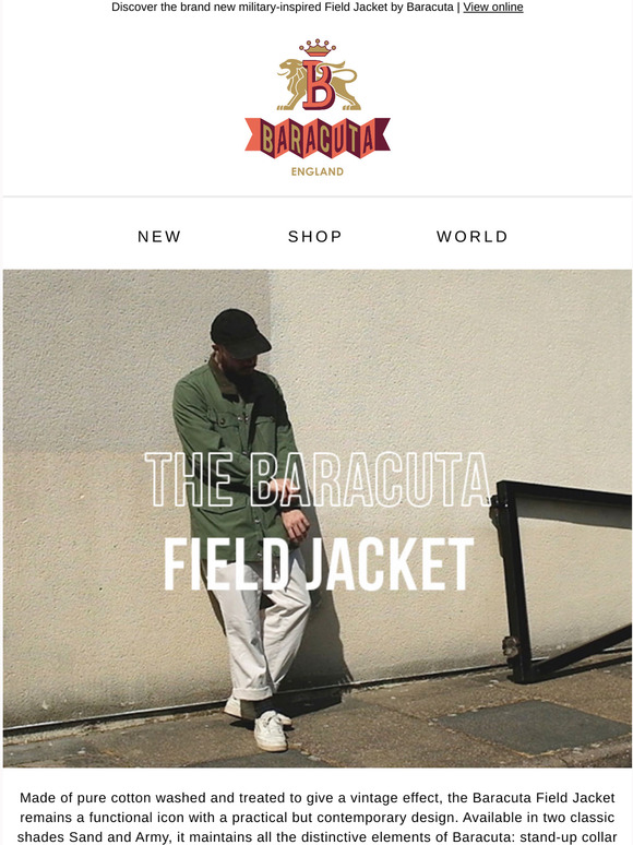 Baracuta: Inspired by the military world: Field Jacket | Milled