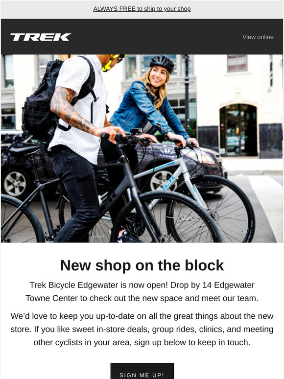 Trek Bicycle: Trek Bicycle Edgewater is now open | Milled