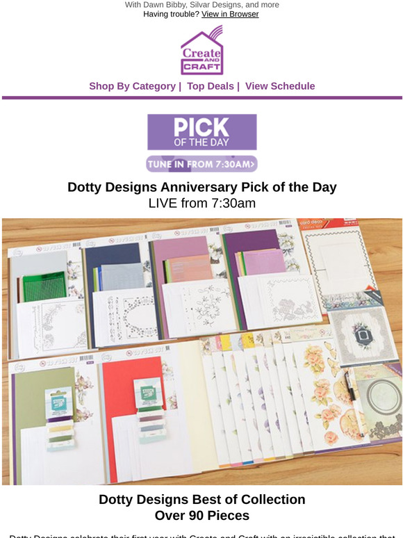 createandcraft.tv: The best of Dotty Designs in one collection! | Milled