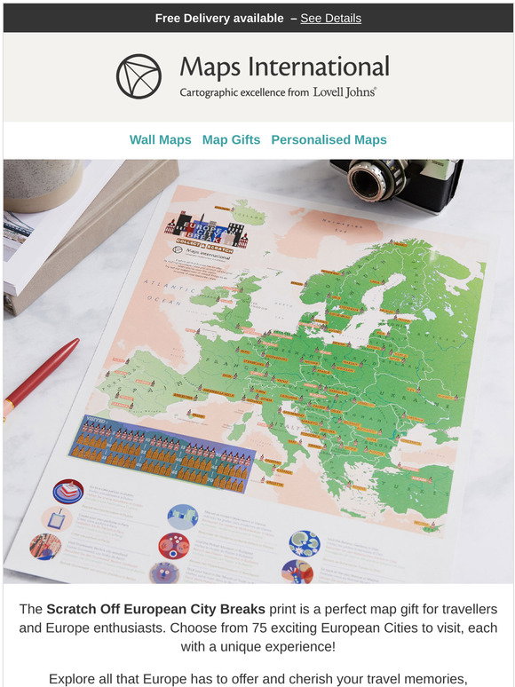 Maps International: Introducing the ALL-NEW European City Breaks Map ...