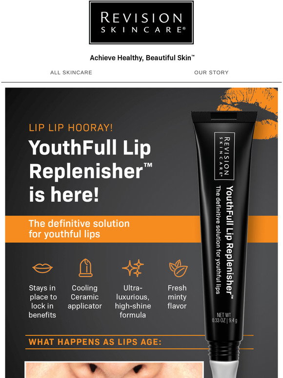 Revision Skincare: LIP LIP HOORAY! YouthFull Lip Replenisher is HERE ...