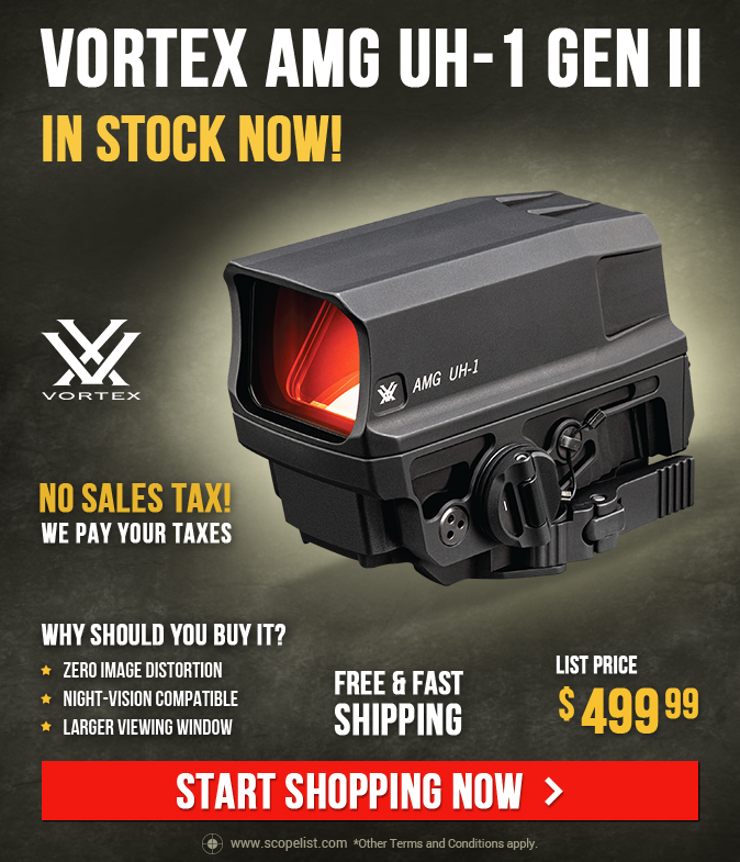 Scopelist: NEW Vortex AMG UH-1 Gen II Ships Today + Vectronix Thermal Clip On & Much More! | Milled