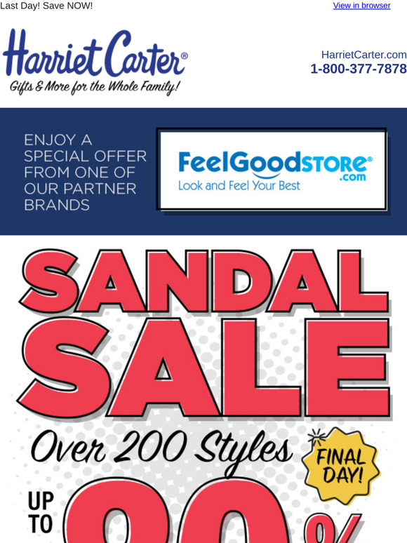 Harriet Carter: Last Day! Over 200 Sandals up to 80% off! This Sale ...