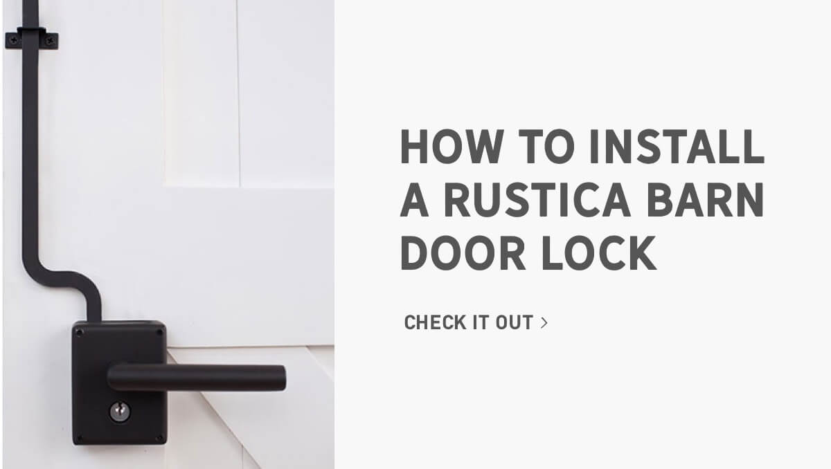 Rustica Hardware: The FIRST EVER Self-Latching Lock for Sliding Barn ...