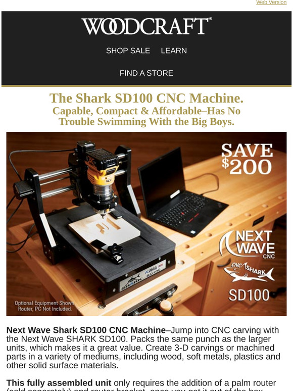 Woodcraft: Get Started with CNC with Next Wave's SD100 Shark | Milled