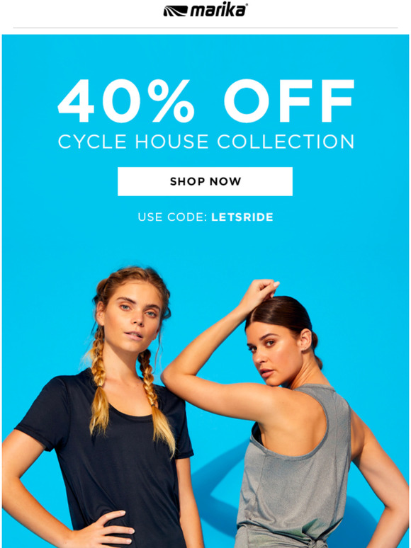 Marika: Get 40% off the exclusive Cycle House x Marika collection 🔥 ...