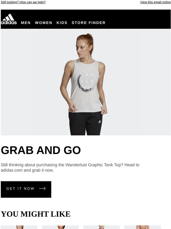 adidas: Thank you for dropping by | Milled