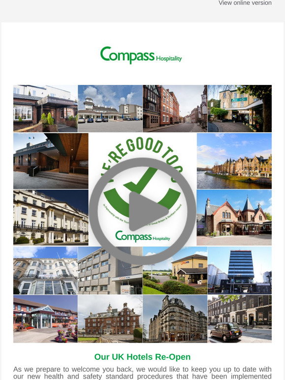Compass Hospitality: We're ready to welcome you back! | Milled