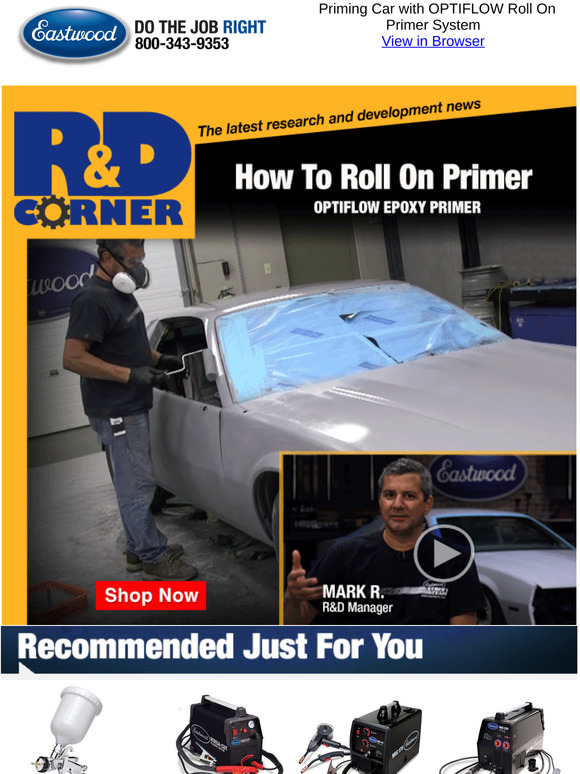 Eastwood: 🔩R&D Corner - How To Roll On Primer | Milled
