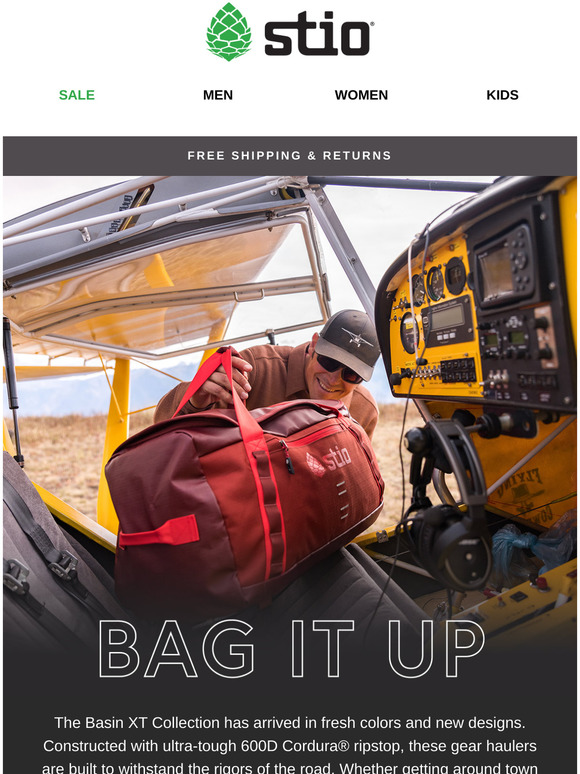 Stio: JUST IN // Basin XT Bags! | Milled