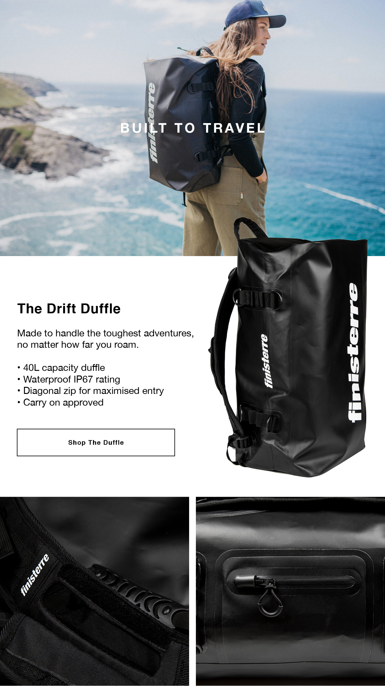 Finisterre: NEW Waterproof Bag Range | Milled