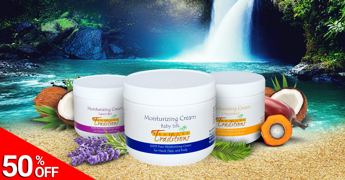 Tropical Traditions: 50% OFF Moisturizing Creams with Virgin Coconut ...