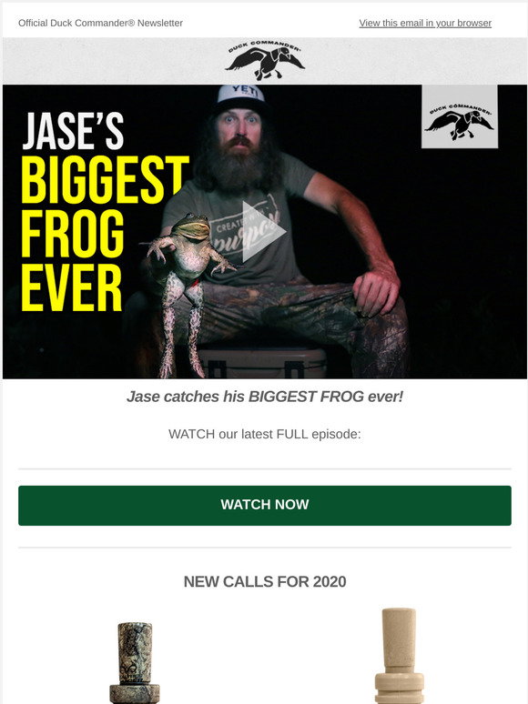 Duck Commander: Jase catches his BIGGEST FROG ever! 🐸 | Milled