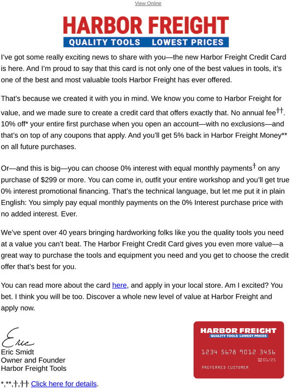 Harbor Freight: I have a BIG Announcement – The Harbor Freight Credit ...