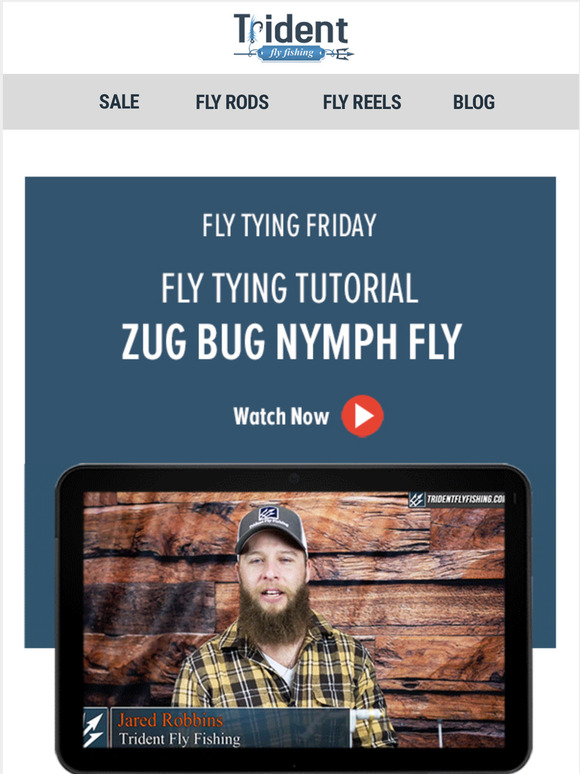 Trident Fly Fishing: How to tie the Zug Bug Nymph Fly. | Milled