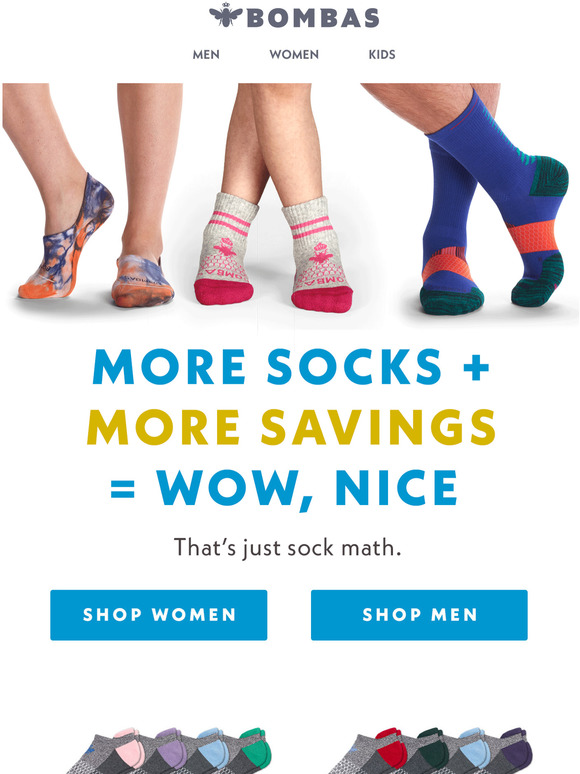 Bombas: Sock Savings (Using Sock Math) | Milled